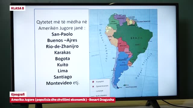 Klasa 8 - Gjeografi - Amerika Jugore (popullsia dhe zhvillimi ekonomik ...