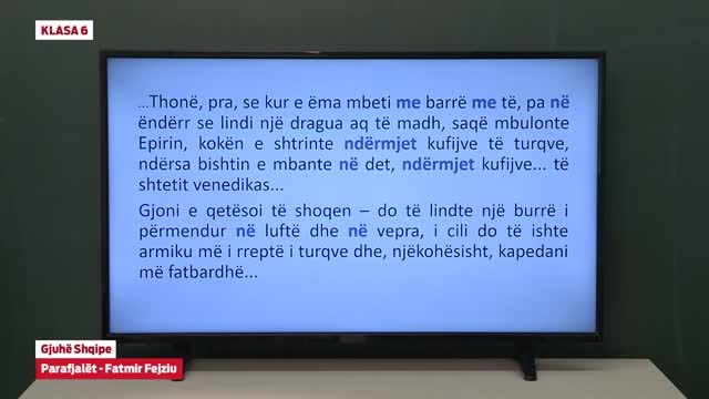 Klasa 6 - Gjuhë shqipe - Parafjalët | GjirafaVideo