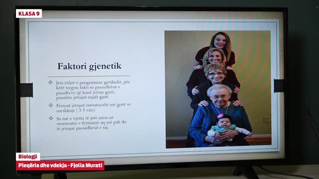 Klasa 9 - Biologji - Pleqëria dhe vdekja | GjirafaVideo