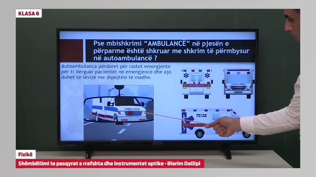 Klasa 6 - Fizikë - Shëmbëllimi te pasqyrat e rrafshëta dhe instrumentet ...