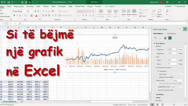 Si te bejme nje grafik ne excel | GjirafaVideo