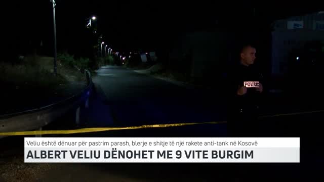 ALBERT VELIU DËNOHET ME 9 VITE BURGIM | GjirafaVideo